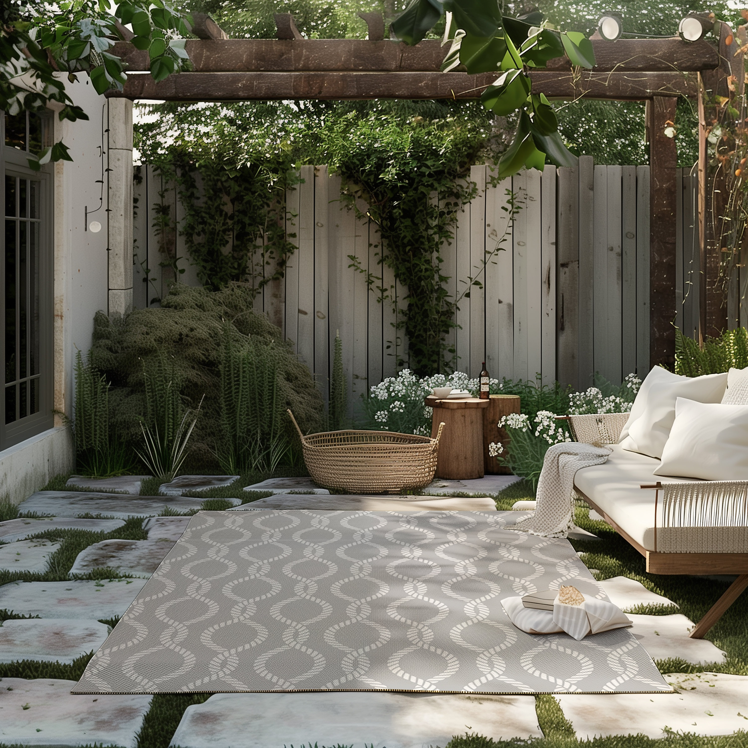 East Urban Home Twisted Rope Indoor/Outdoor Rug | Wayfair