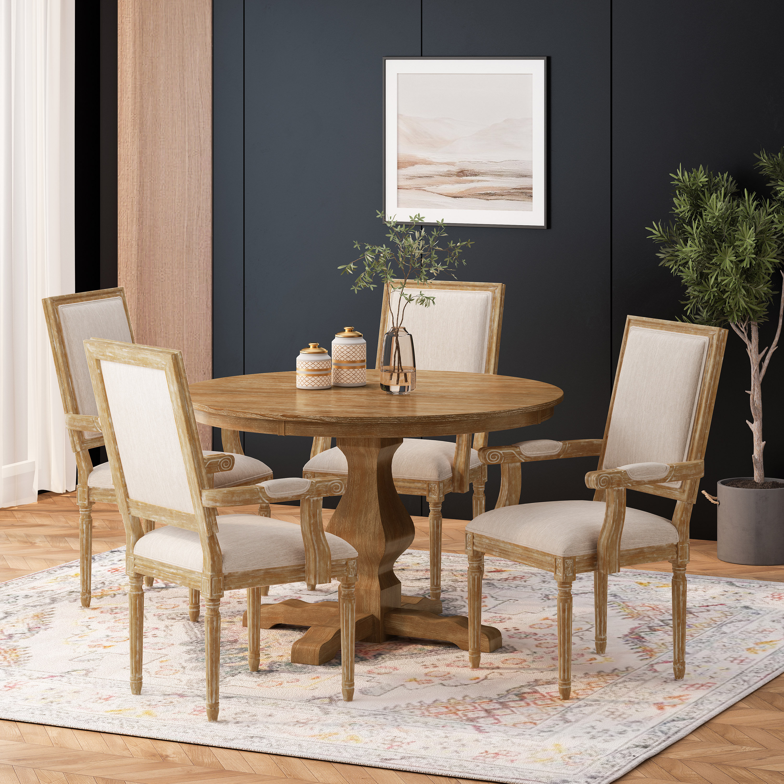 Christopher Knight Home 4 - Person Dining Set | Wayfair