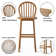 Corrigan Studio Dolmen Solid Wood 76cm Counter Stool | Wayfair.co.uk