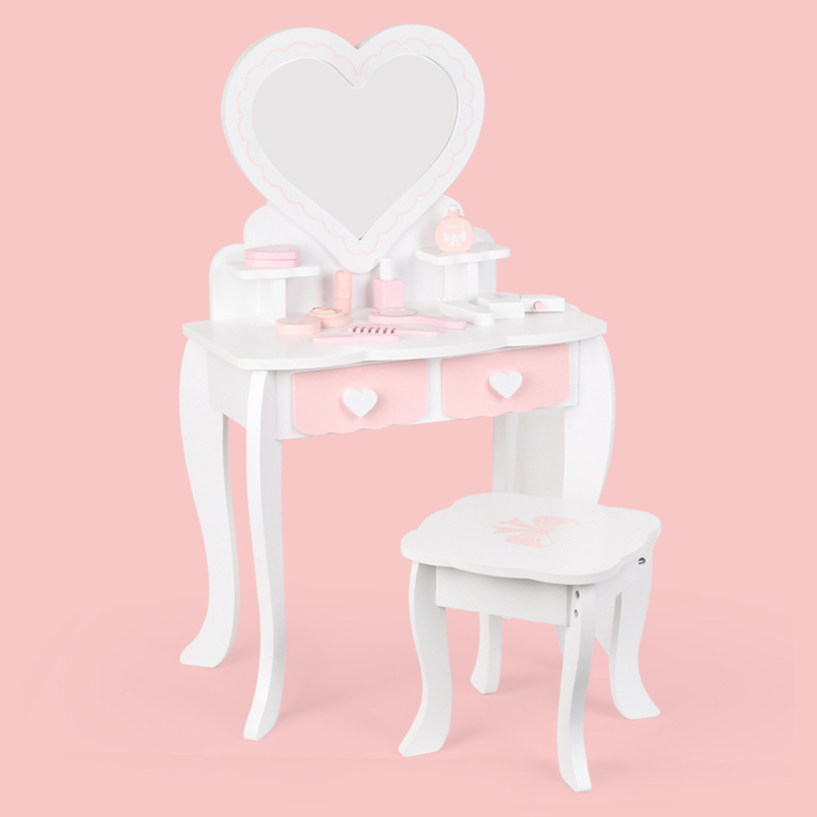 Gemma Violet Kids Little Princess Vanity Set with Mirror | Wayfair