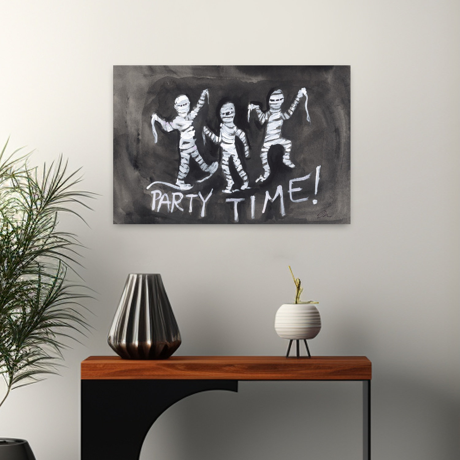 Ivy Bronx Dancing Mummies Abstract Contemporary Art | Wayfair