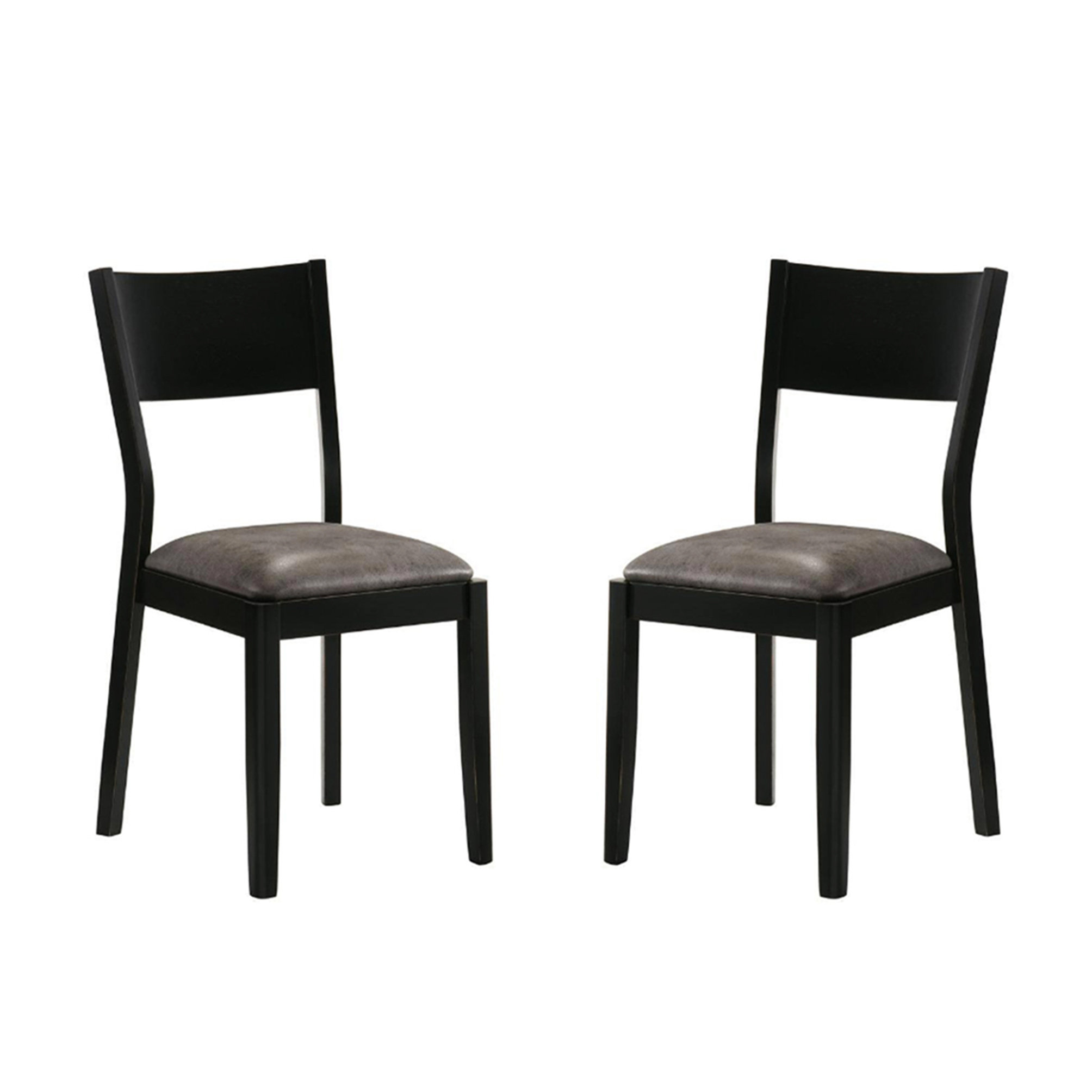 Everly Quinn Mid-Century Modern Side Chairs Set Of 2 Chairs Dining Room ...