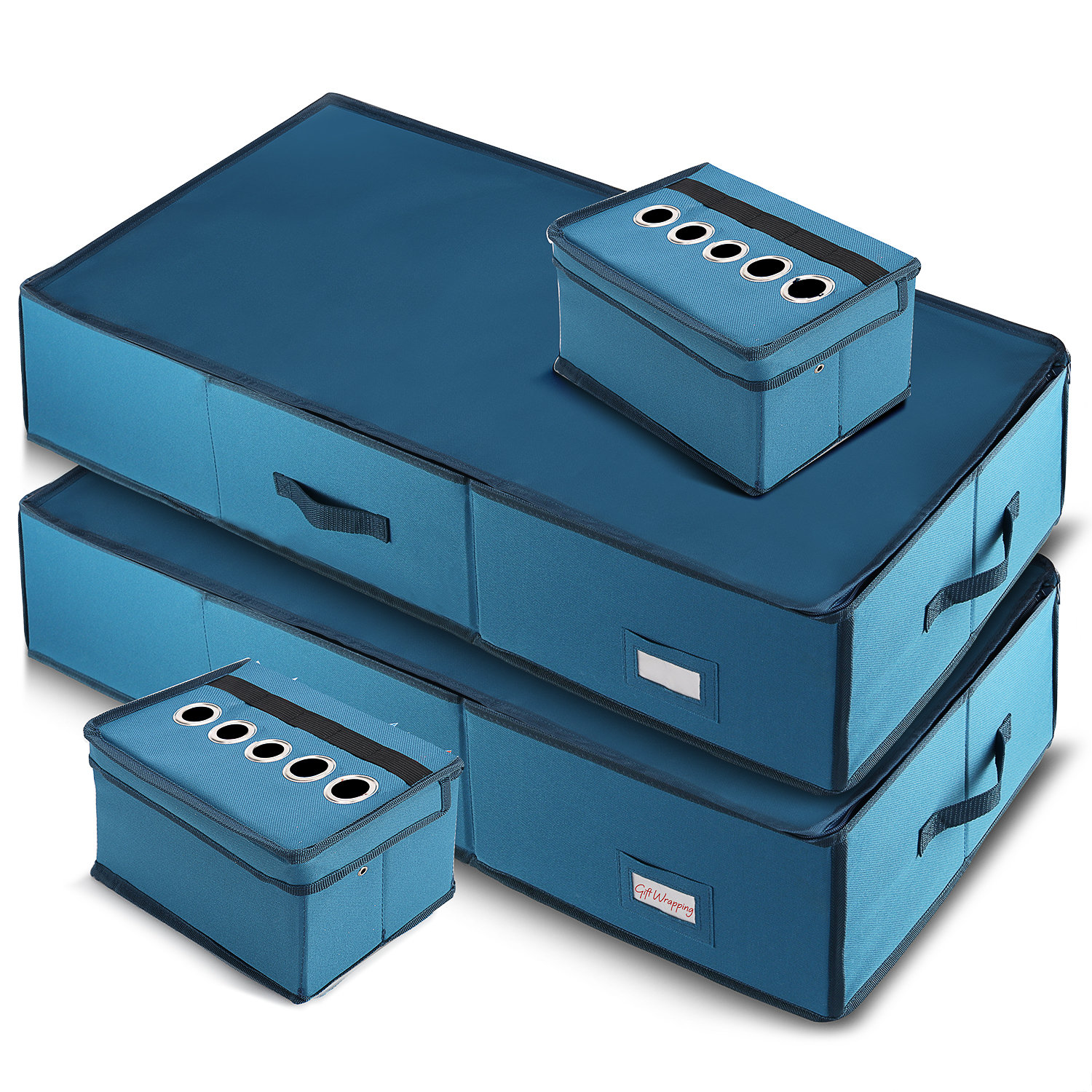 The Holiday Aisle® Lasheta Christmas Wrapping Paper Storage Organizer ...