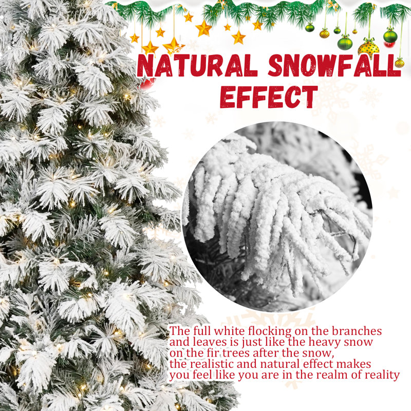 snow effect tree