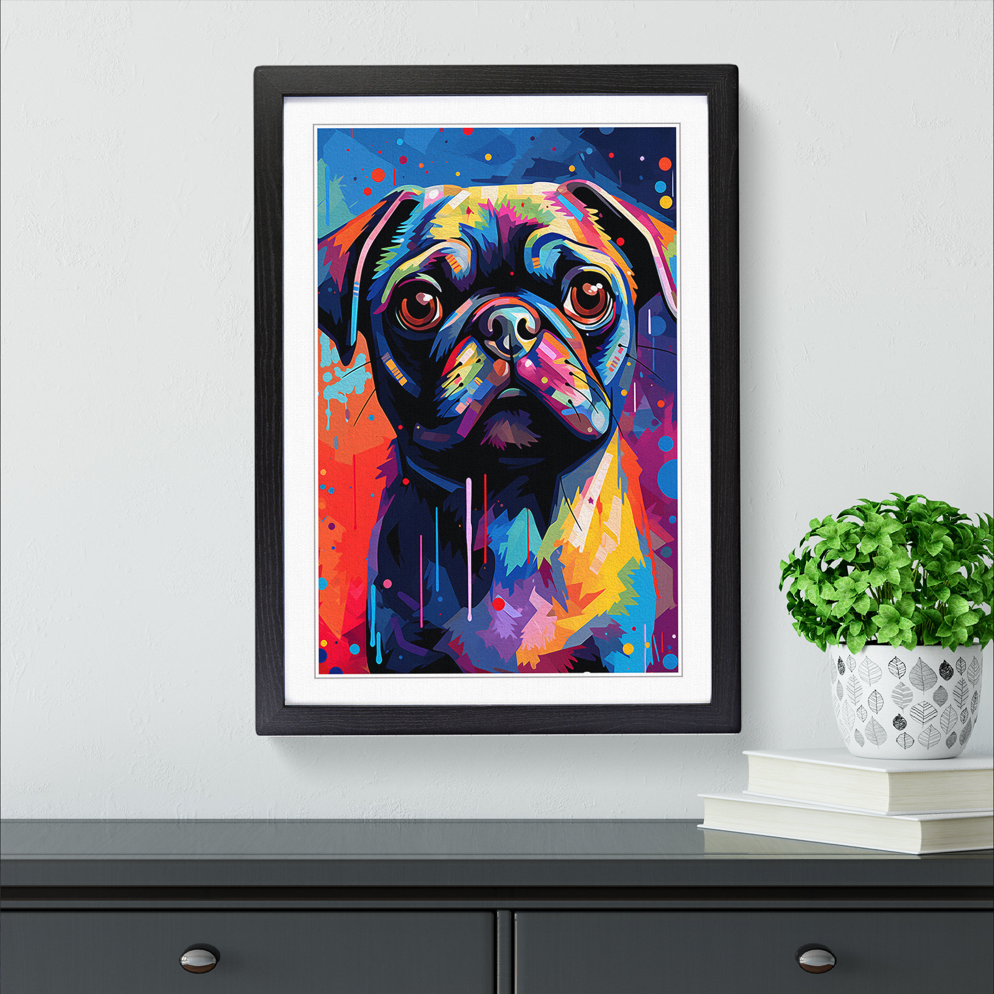 Big Box Art Pug Abstract | Wayfair.co.uk