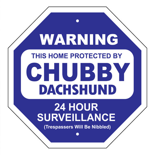 Imagine This Company Chubby Dachshund Garden Security Sign - Wayfair Canada