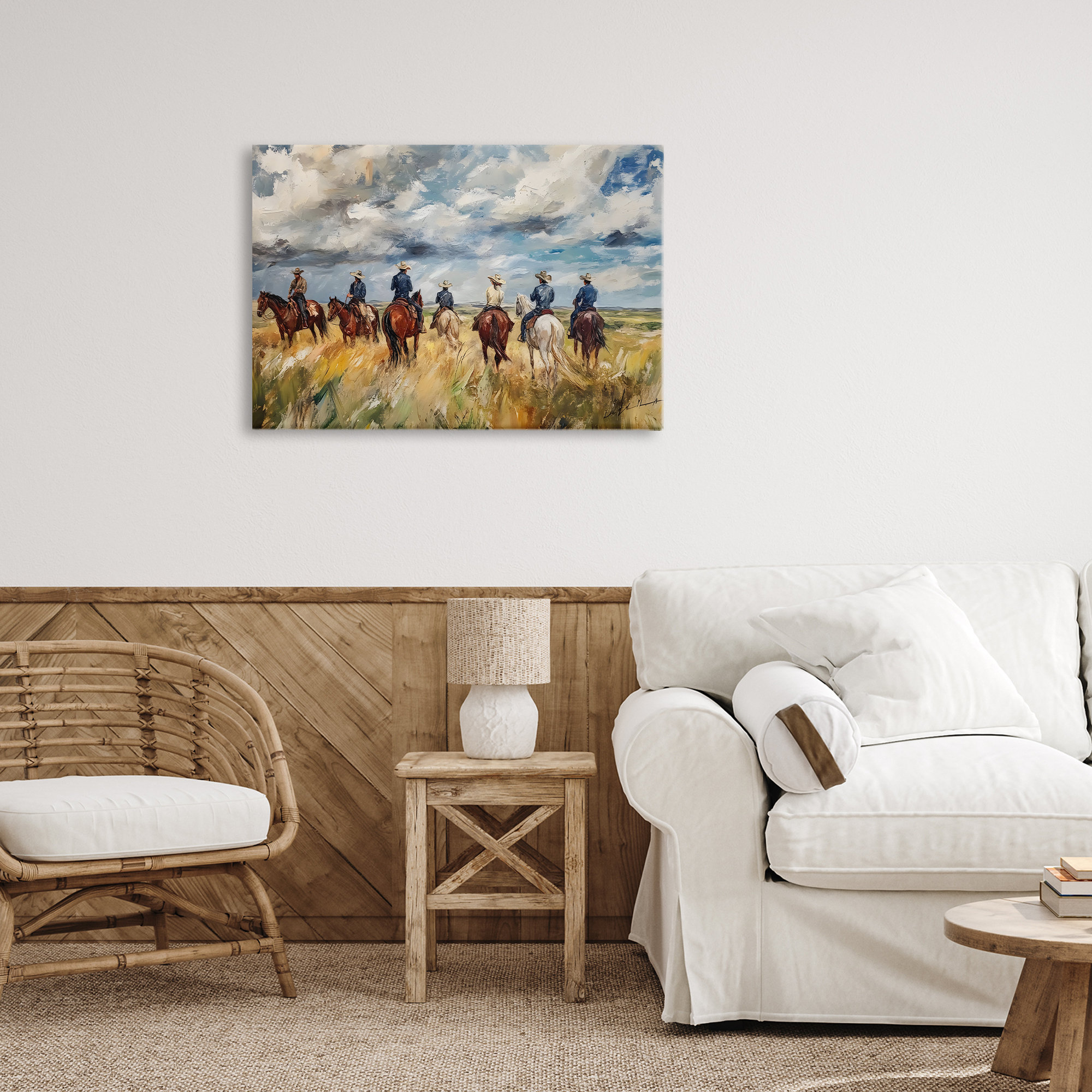 Ophelia & Co. Western Riders Herd Canvas, design by Franklyn Gregory ...