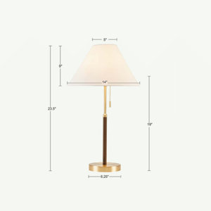 Mercer41 Two Tone Pull-Chain Table Lamp | Wayfair