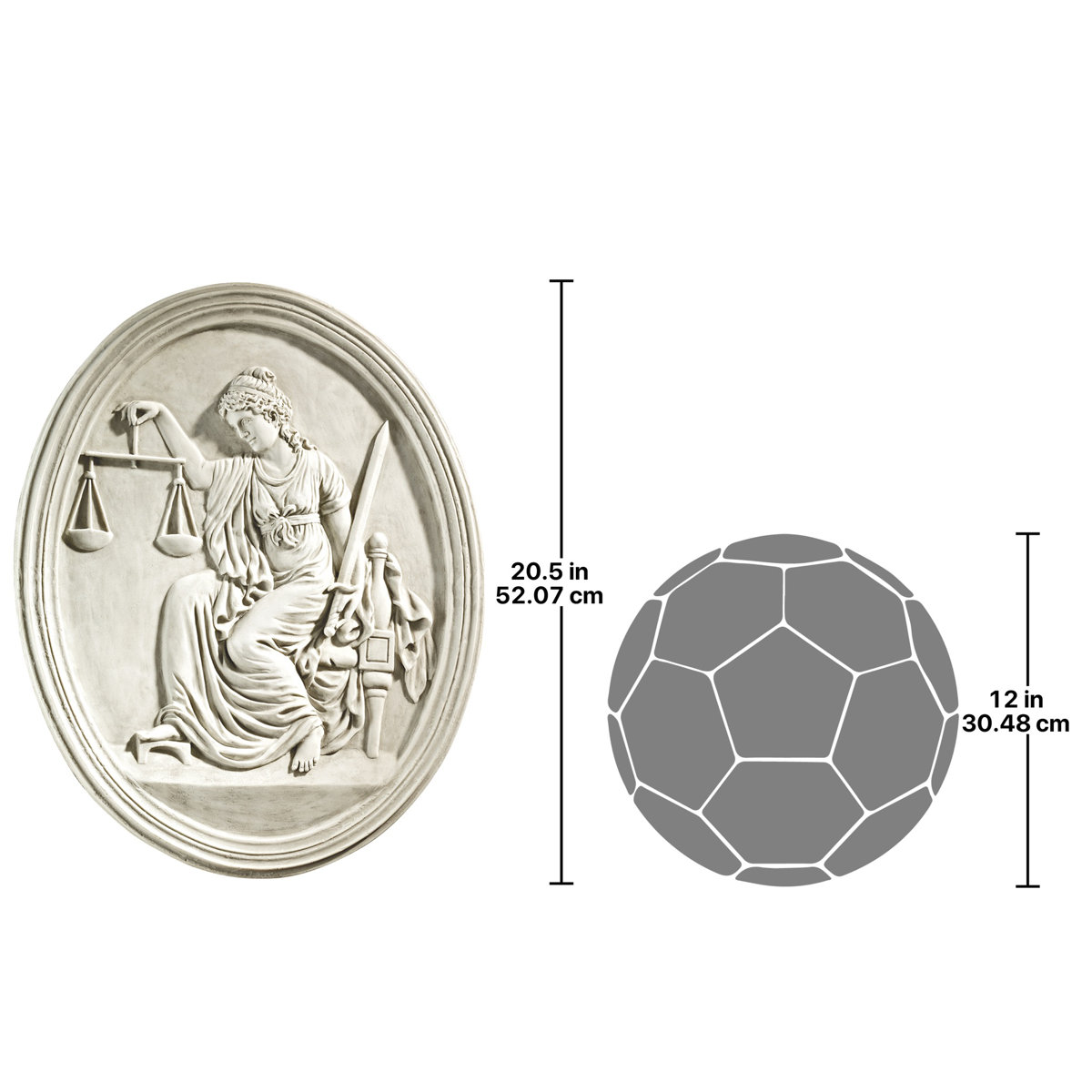 Design Toscano Old Bailey Courthouse Lady Justice Wall Décor & Reviews ...