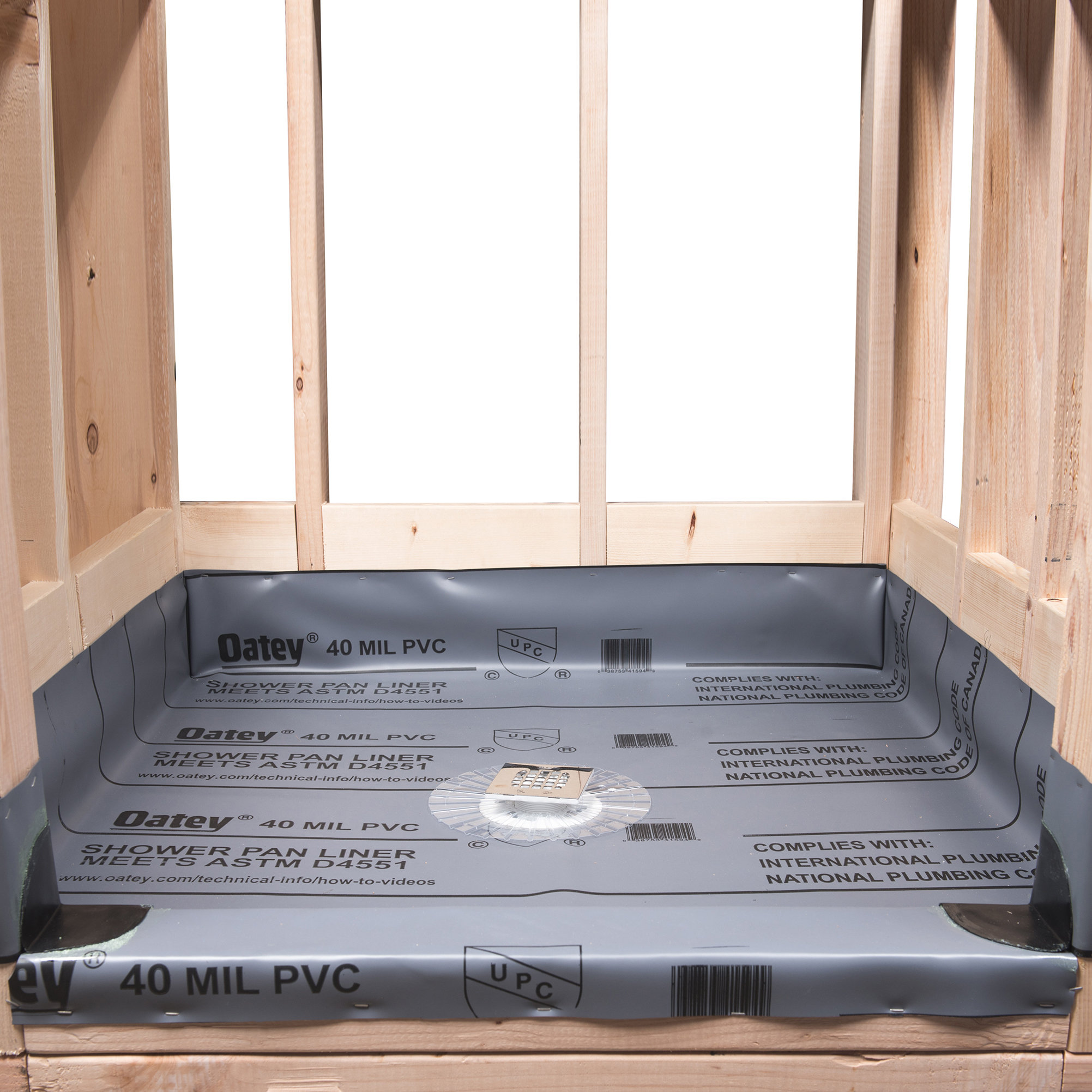 Oatey 6' W x 10' D Single Threshold Shower Pan Liner & Reviews ...