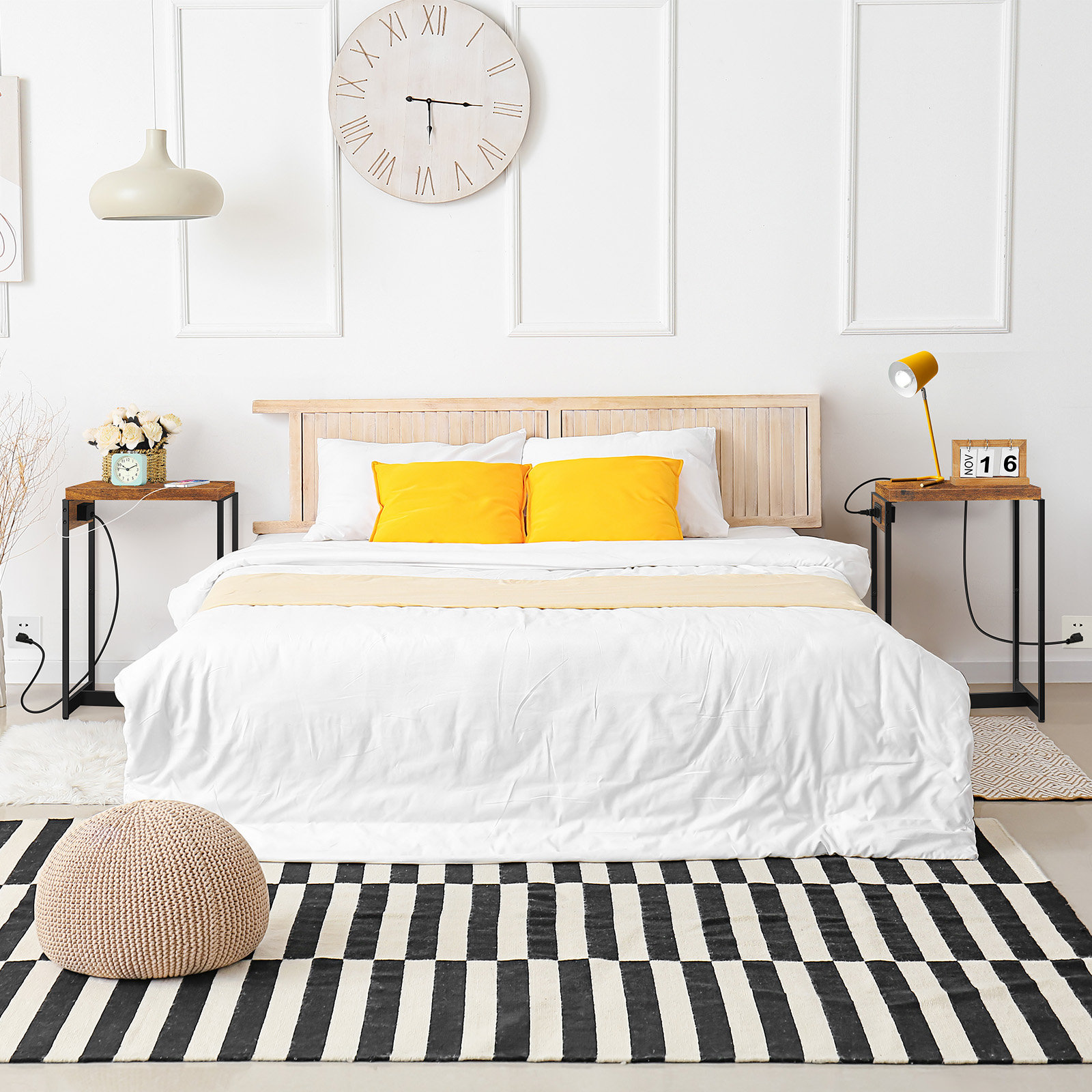 17 Stories Farlan End Table Set Built-In Outlets & Reviews | Wayfair