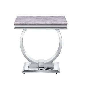 Brayden Studio® Ashonda 22'' Tall Silver End Table & Reviews | Wayfair