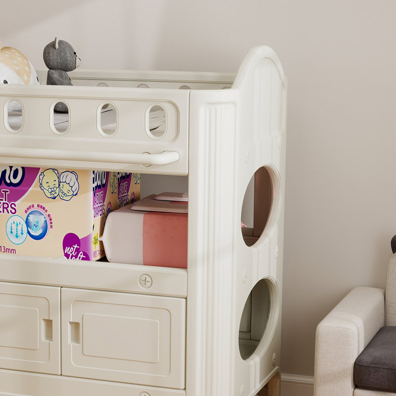 Harriet Bee Baby Diaper Changing Table With Wheels | Wayfair