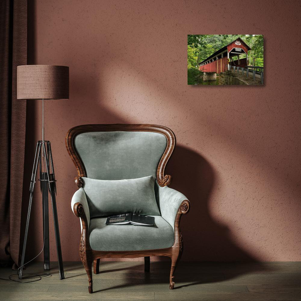 Lark Manor™ Majchrowicz, Alan Lower Humbert Covered Bridge Spanning ...
