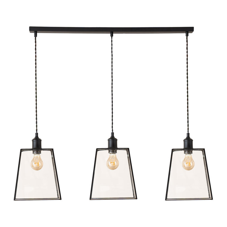 Borough Wharf Susie 3 - Light Matte Black Pendant | Wayfair.co.uk