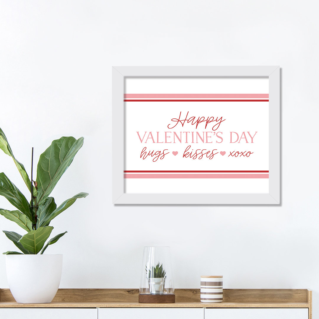 The Holiday Aisle® Happy Val Day Framed Print | Wayfair