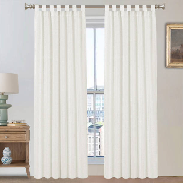 Eider & Ivory™ Huya Adjustable Overall Width Single Curtain Rod | Wayfair