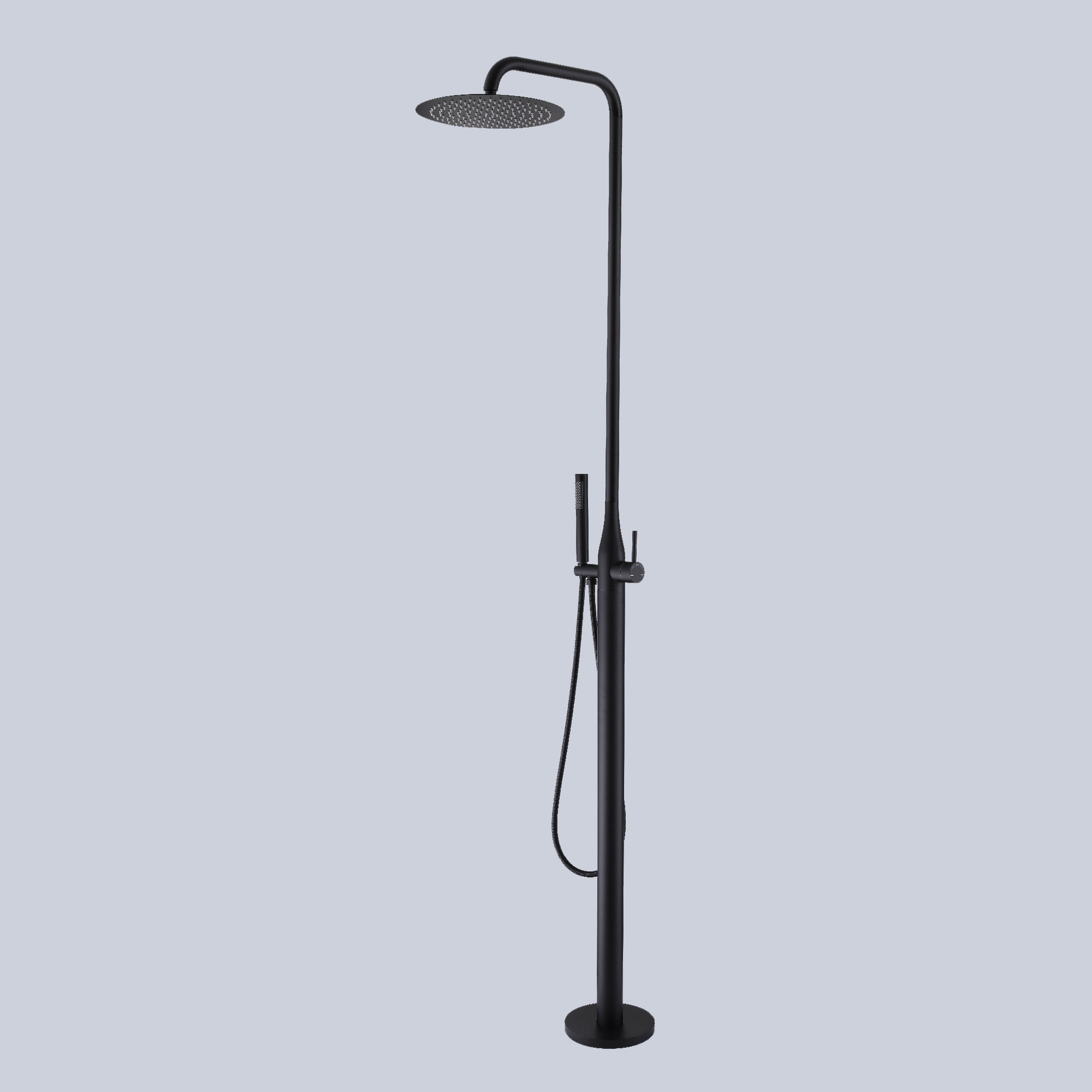 Selected Freestanding Outdoor Shower Fixtures Single Handle With Rain ...