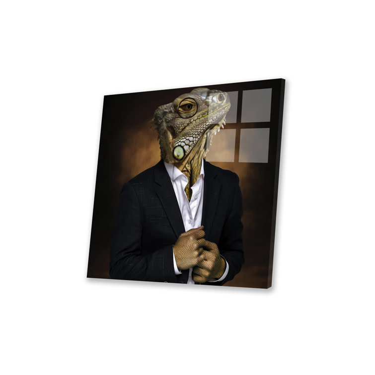 Trinx Portrait Of A Reptilian Man In Pince-Nez In Business Style by ...