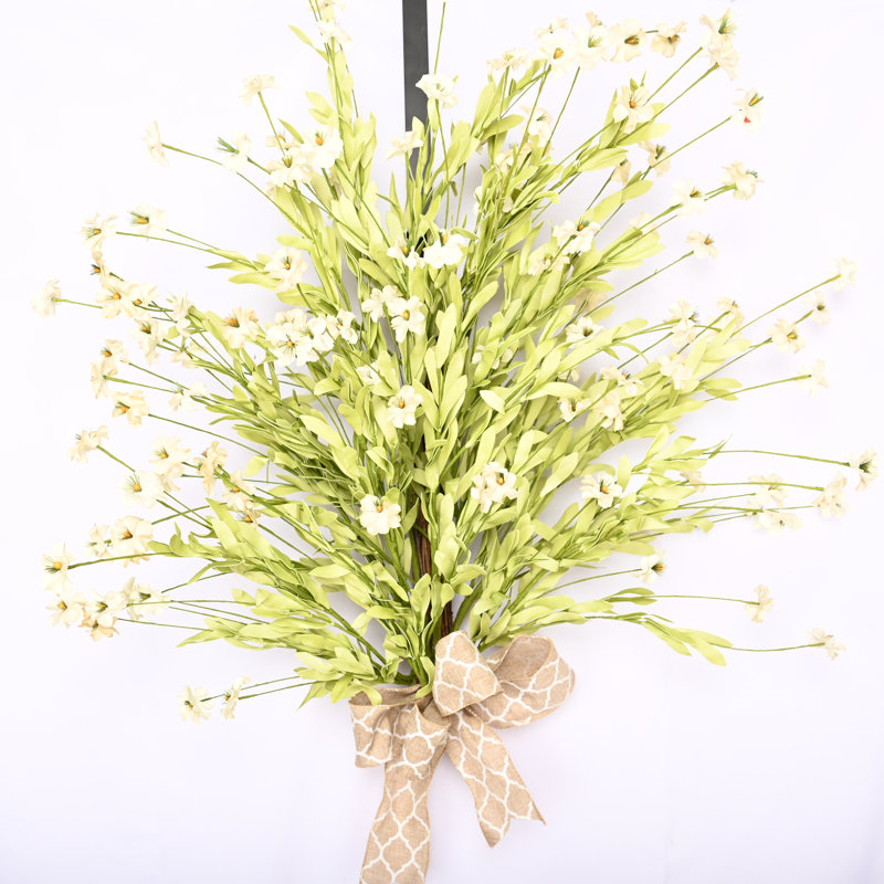 Primrue 30" Spring Summer Front Door Flower Swag | Wayfair