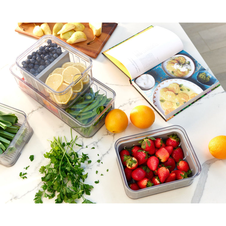 iDesign Recycled Plastic Crisp Produce and Food Storage", Clear Bin ...