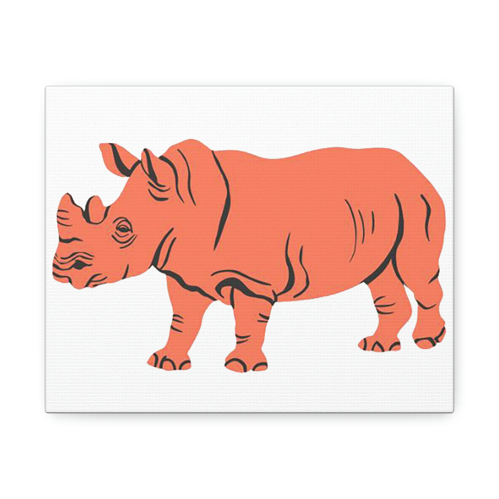 Loon Peak® Orange Rhino by Kelly Johnson - Unframed Graphic Art on ...