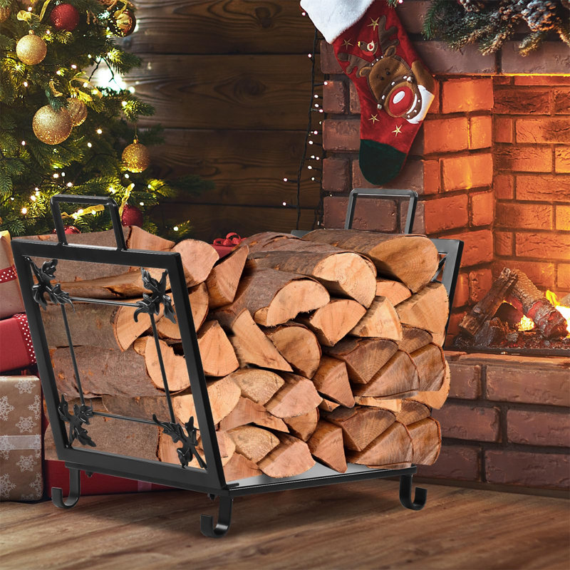 Wildon Home® Aljo 21'' W Metal Log Rack | Wayfair