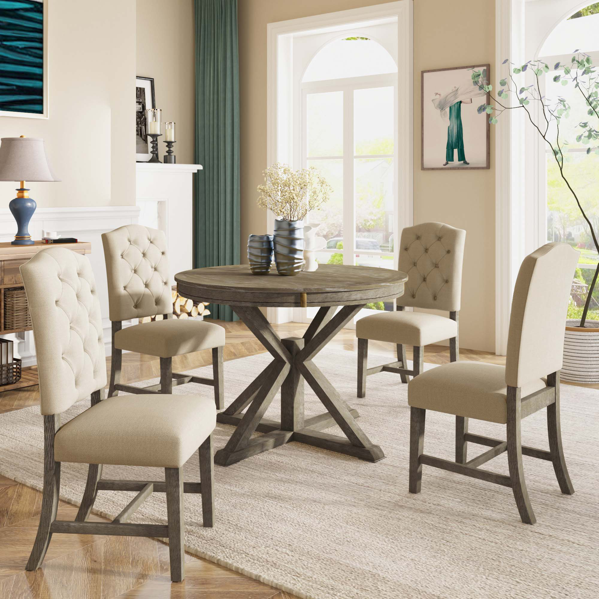 Darby Home Co Boothville Extendable Dining Set & Reviews | Wayfair