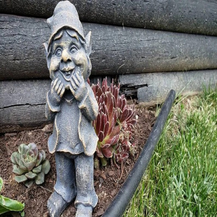 Arlmont & Co. Statue de jardin Kaylann Speak No Evil - Wayfair Canada