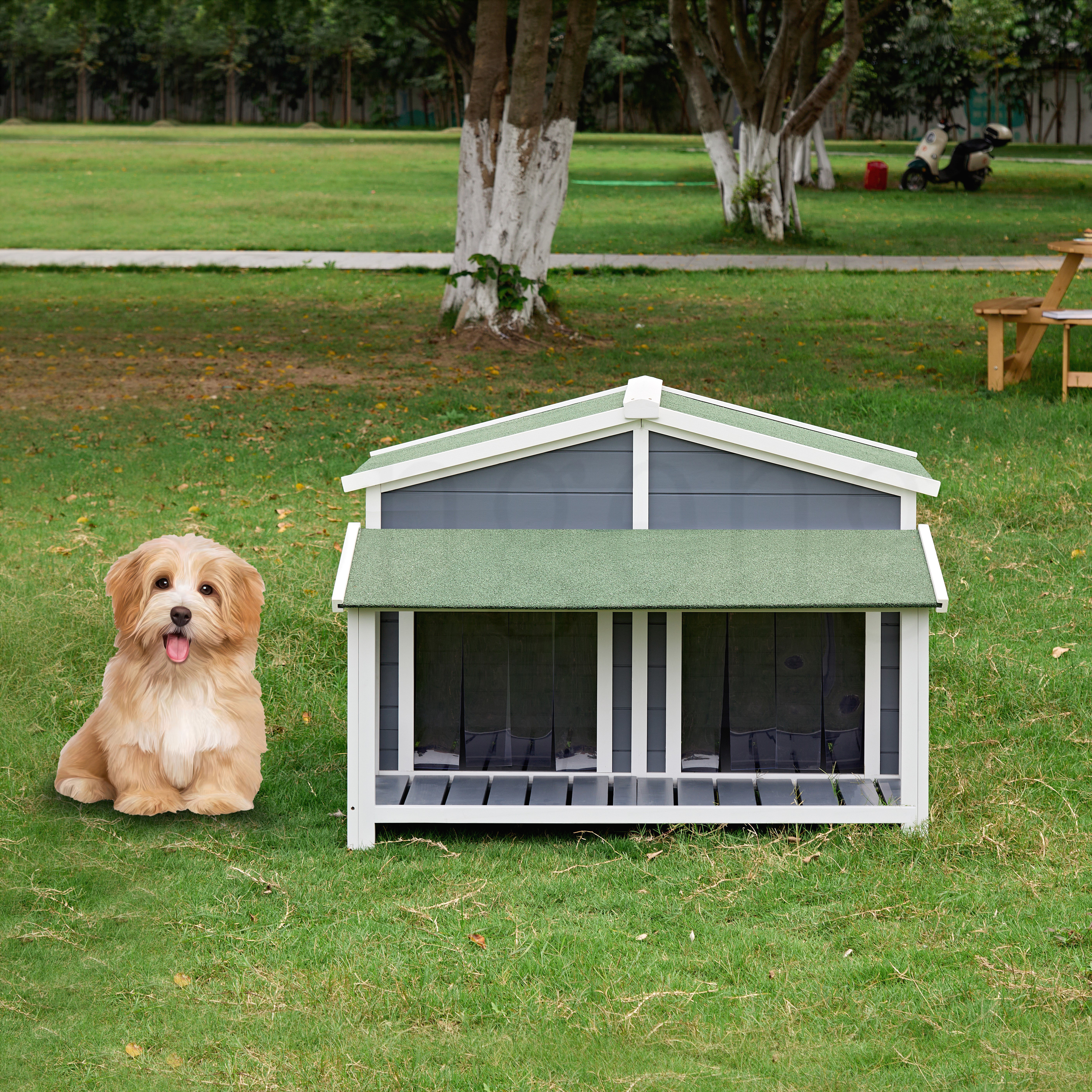Archie & Oscar™ Niche pour chien, cage pour chien imperméable, niche en ...