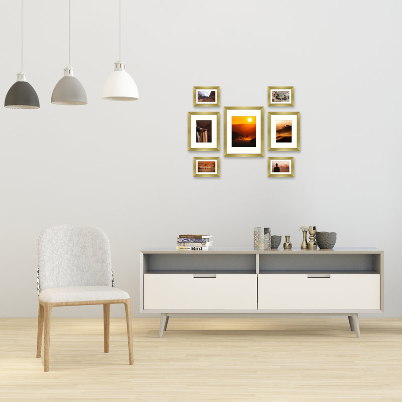 Wayfair Basics® Dreketi 7 Piece MDF Wood Picture Frames Gallery Wall ...