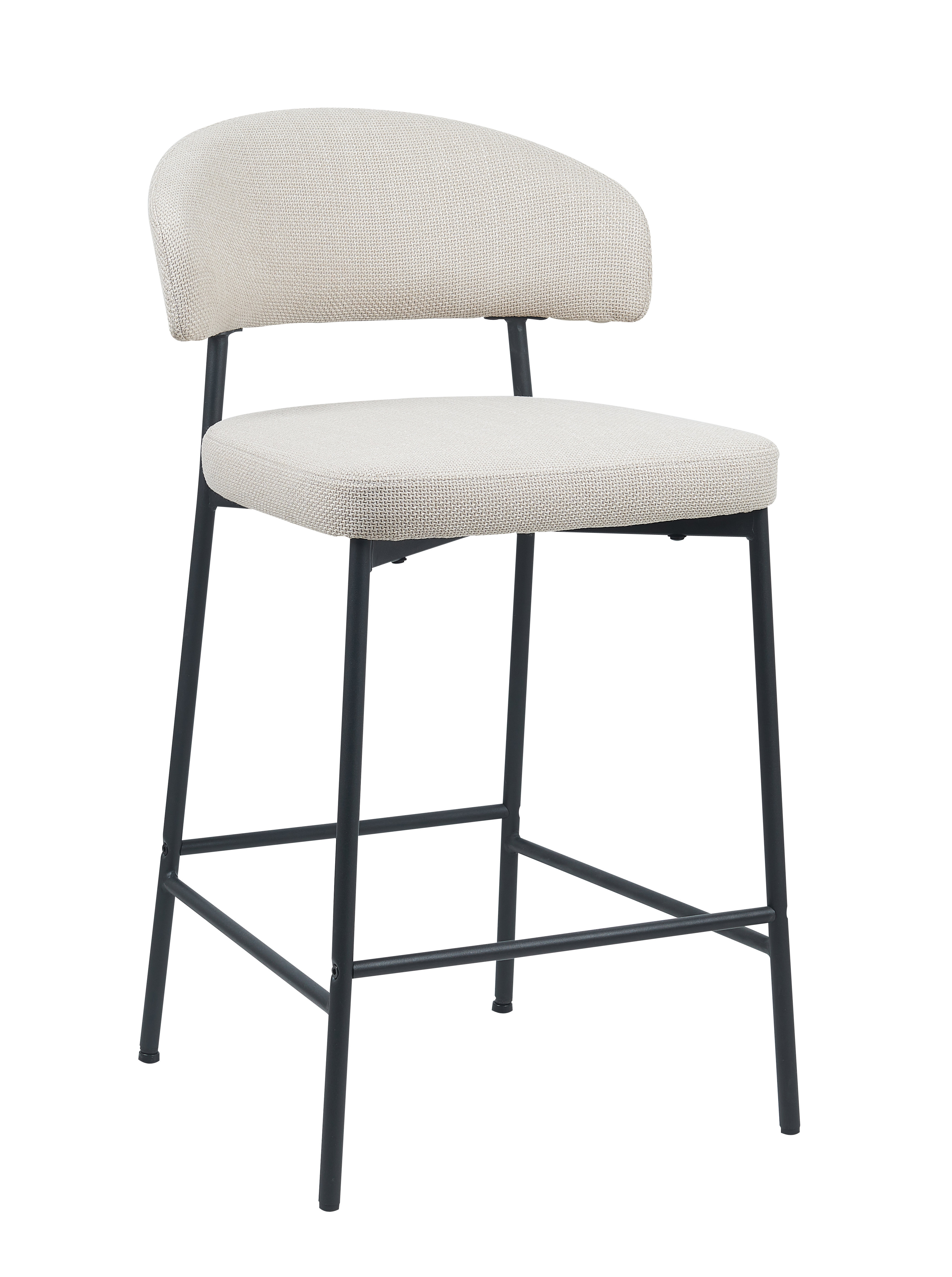 JAIMOD Modern Curved Back Counter Stool (Set Of 2) | Wayfair