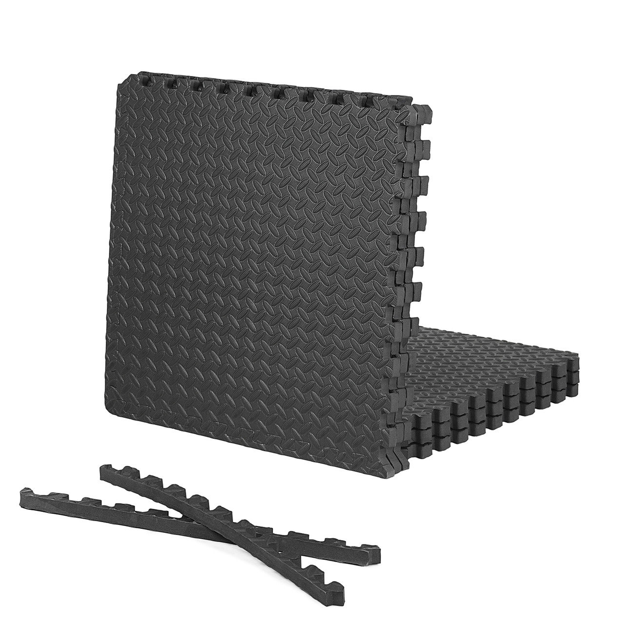 CAP Interlocking Exercise Foam Mats, 24 SQ.FT Diamond, TATAMI, T ...