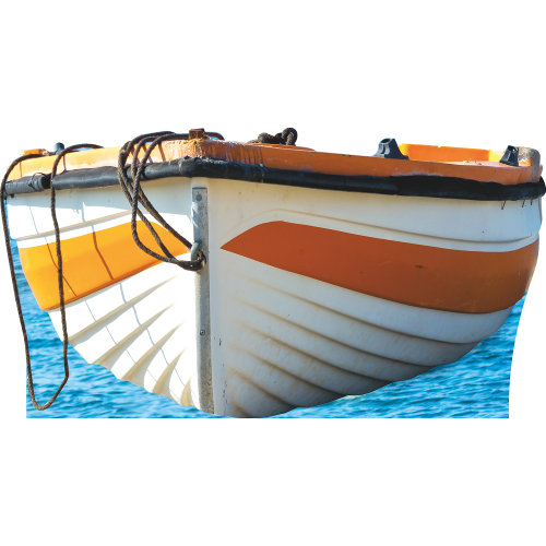 Wet Paint Printing SS11123 Fishing Boat Sea Lake Stand In Cardboard ...