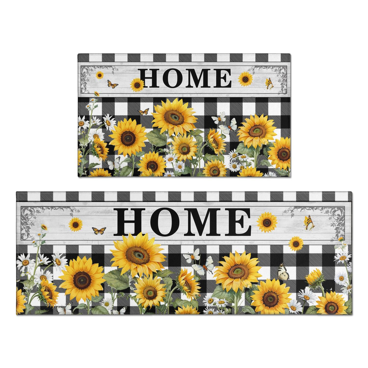 Dakota Fields Kitchen Mat Set of 2,Farmhouse Kitchen Rugs | Wayfair