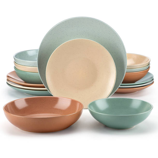Vancasso 16 Piece Stoneware Dinnerware Set - Service for 4 & Reviews ...
