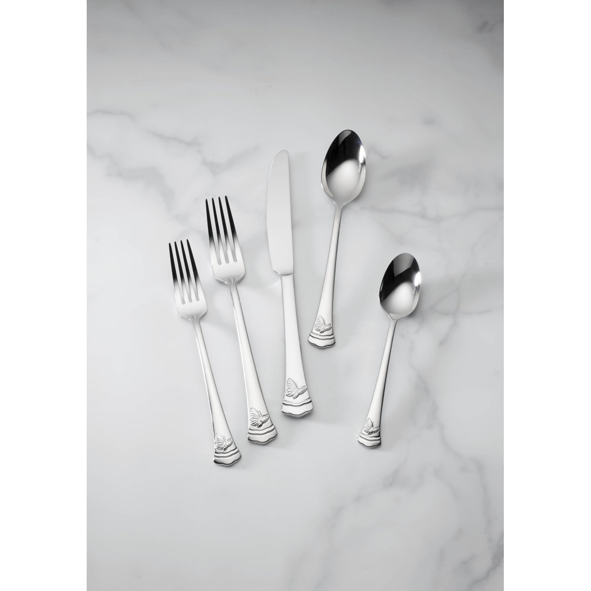 Lenox Butterfly Meadow II Mirror 65-Piece Flatware Set & Reviews | Wayfair