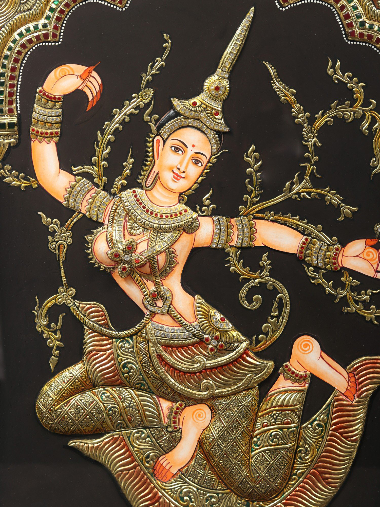 Exotic India Goddess Sita in Thai Temple | Tanjore Painting | With ...