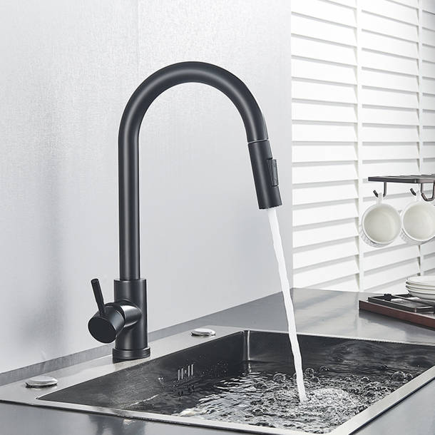 YZZY Pull Down Touch Kitchen Faucet & Reviews | Wayfair