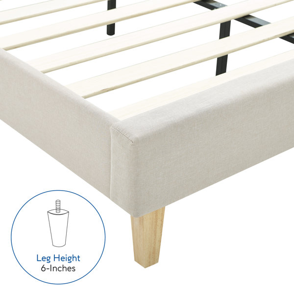 Classic Brands Lakeside Upholstered Low Profile Platform Bed & Reviews ...