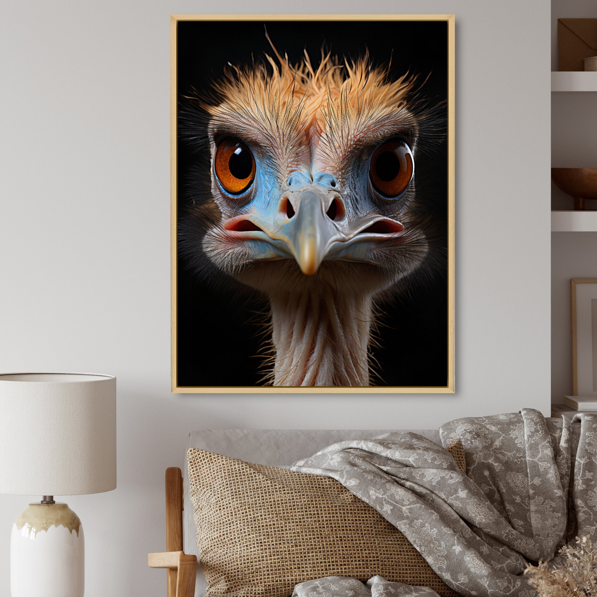 Latitude Run® Kyten " African Ostrich Portrait " | Wayfair