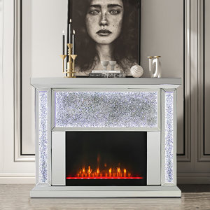 Silver Electric Fireplaces & Stoves You'll Love | Wayfair