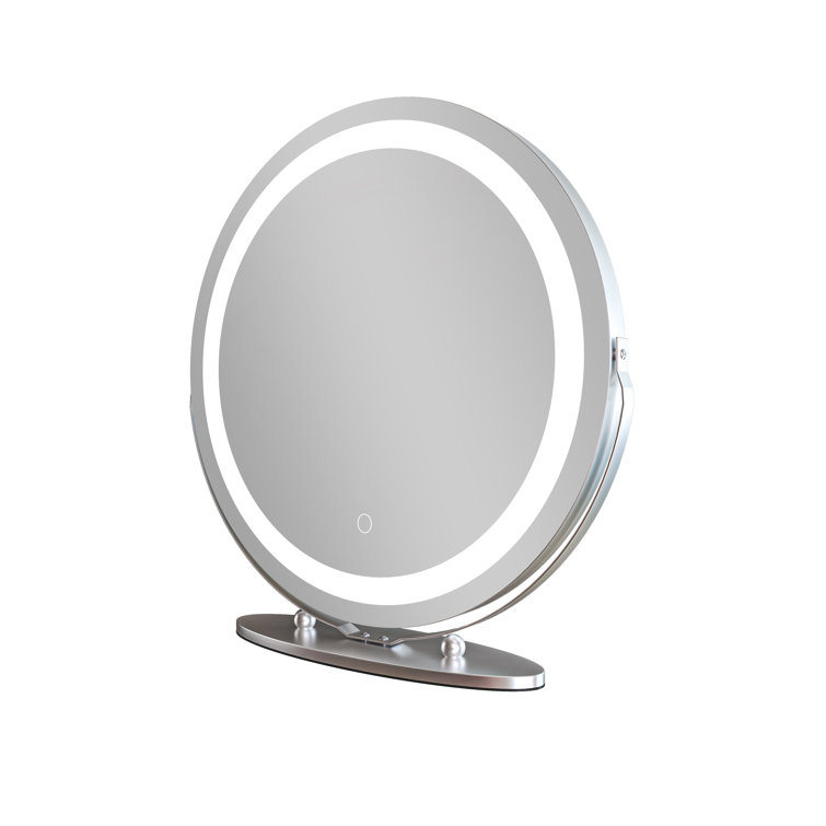 Wrought Studio Jimya Lighted Makeup / Shaving Mirror | Wayfair