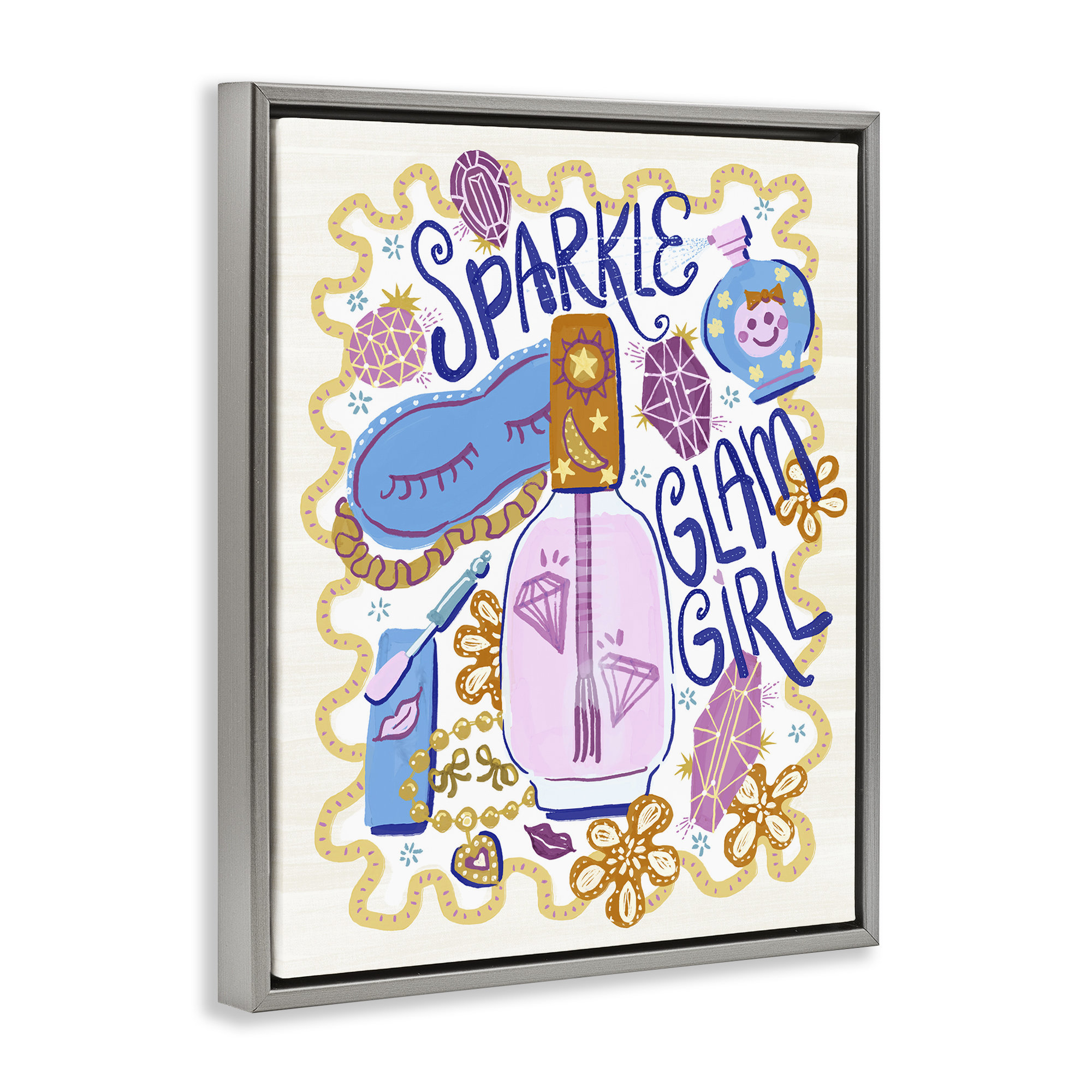 Mercer41 Sparkle Glam Girl Accessories Floating Frame, design by Connie ...