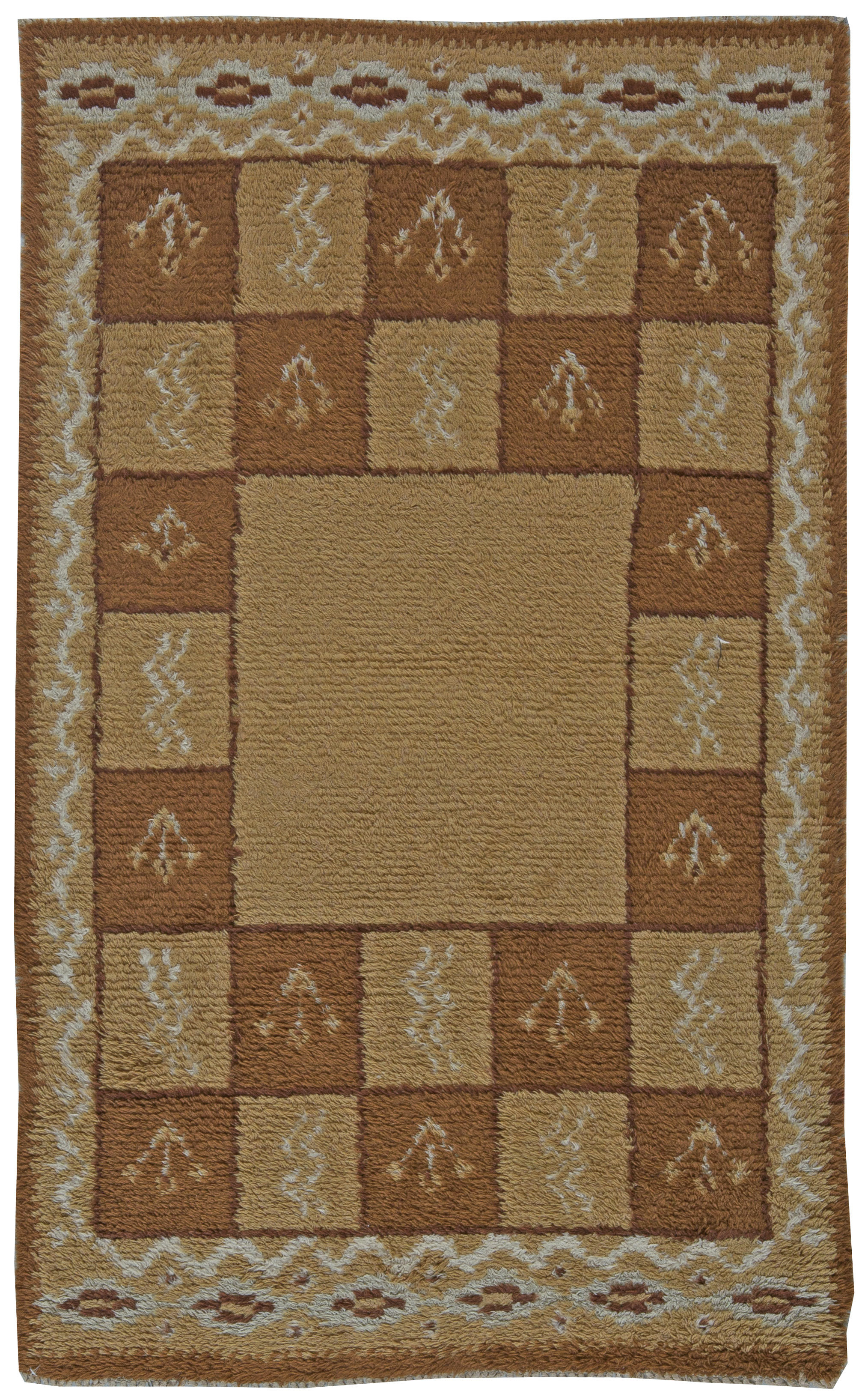 Doris Leslie Blau One-of-a-Kind Runner 3' X 6' 1950s Runner Wool Area ...