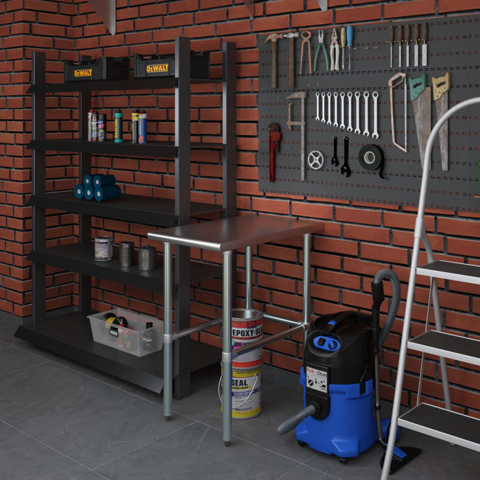 Amgood Stainless Steel 35'' H Open Base Work Table & Reviews | Wayfair