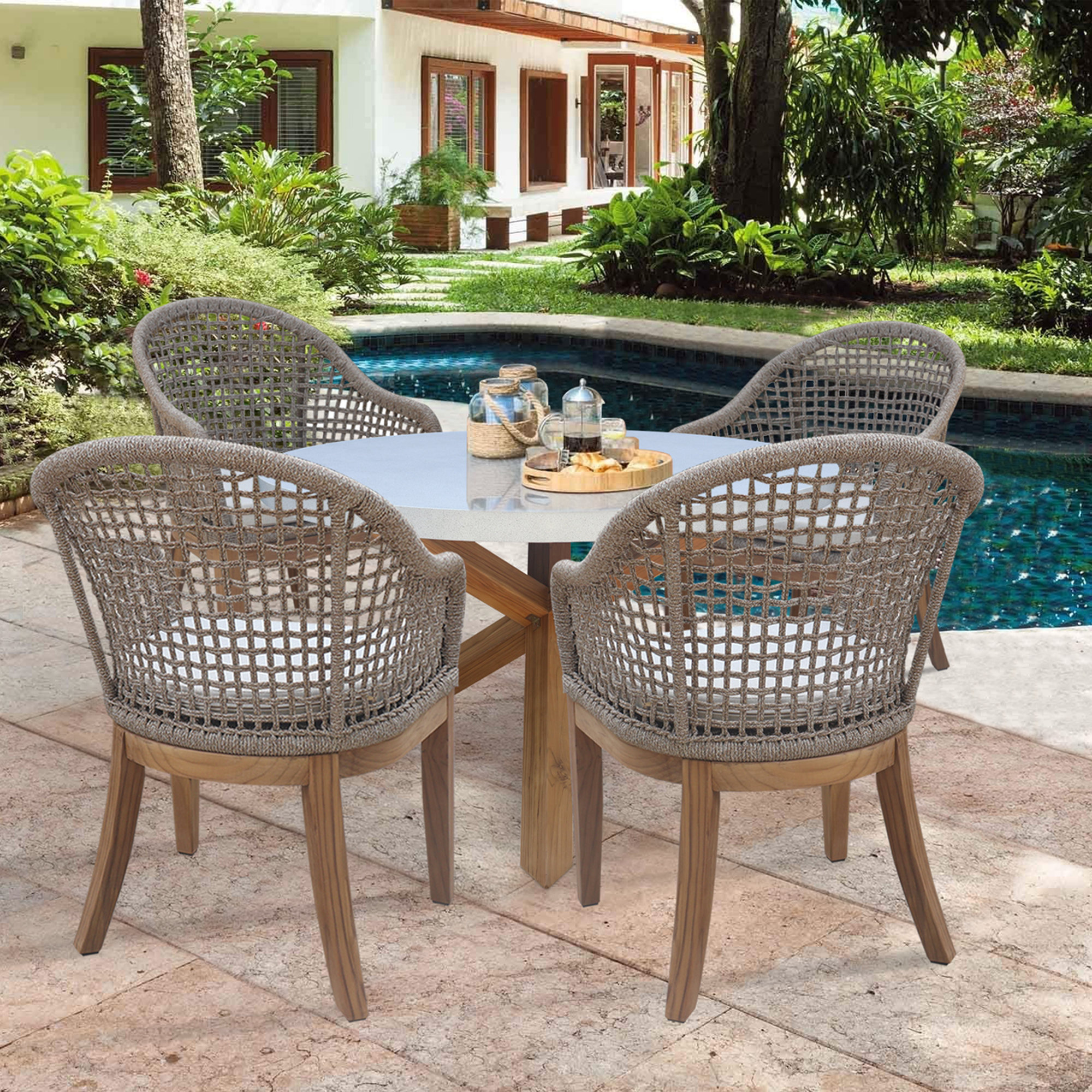 Bayou Breeze Beverlye Patio Dining Set | Wayfair