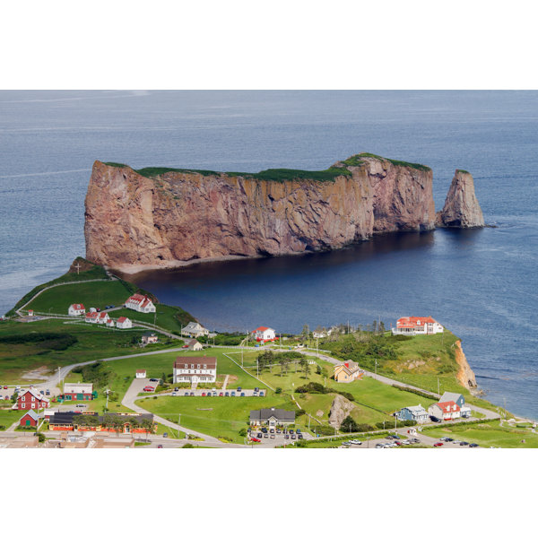 House of Hampton Perce Rock, Gaspesia by Gwmyles - Wrapped Canvas ...