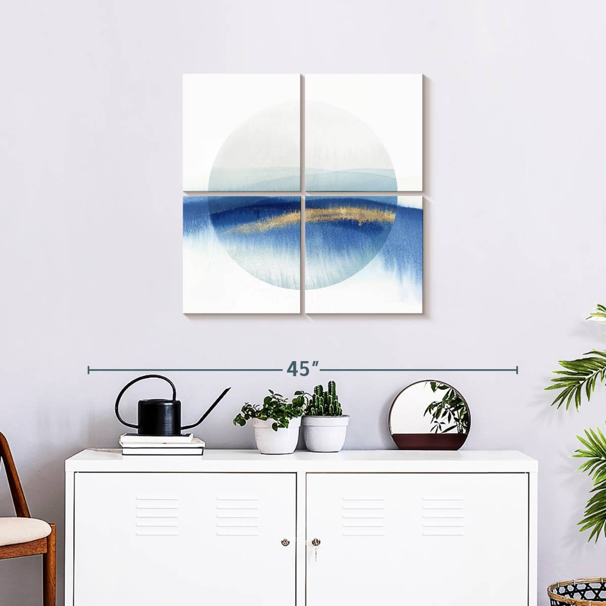 Wade Logan® Avery Indigo Eclipse II | Wayfair