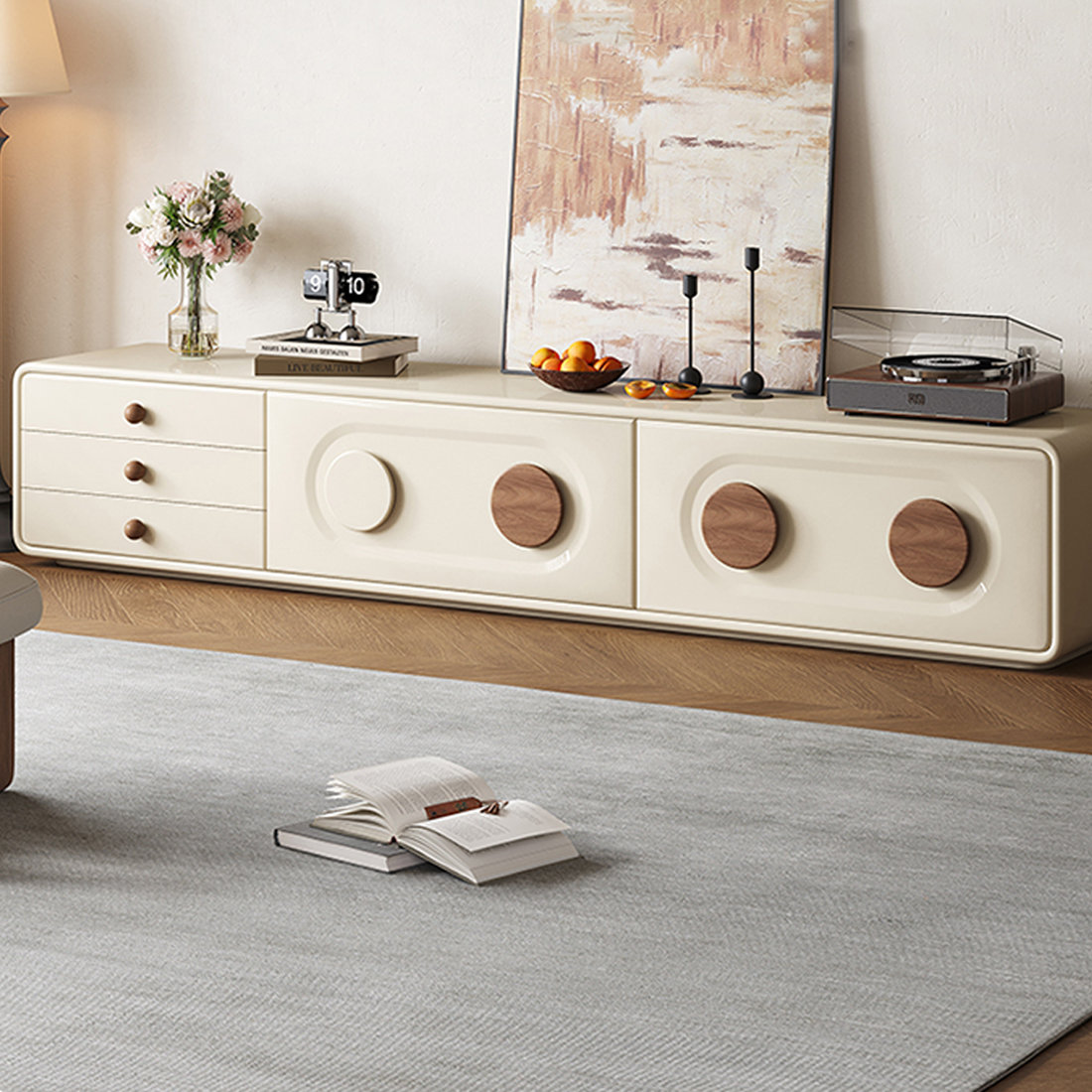 Corrigan Studio Modern Wood TV Stand - Wayfair Canada